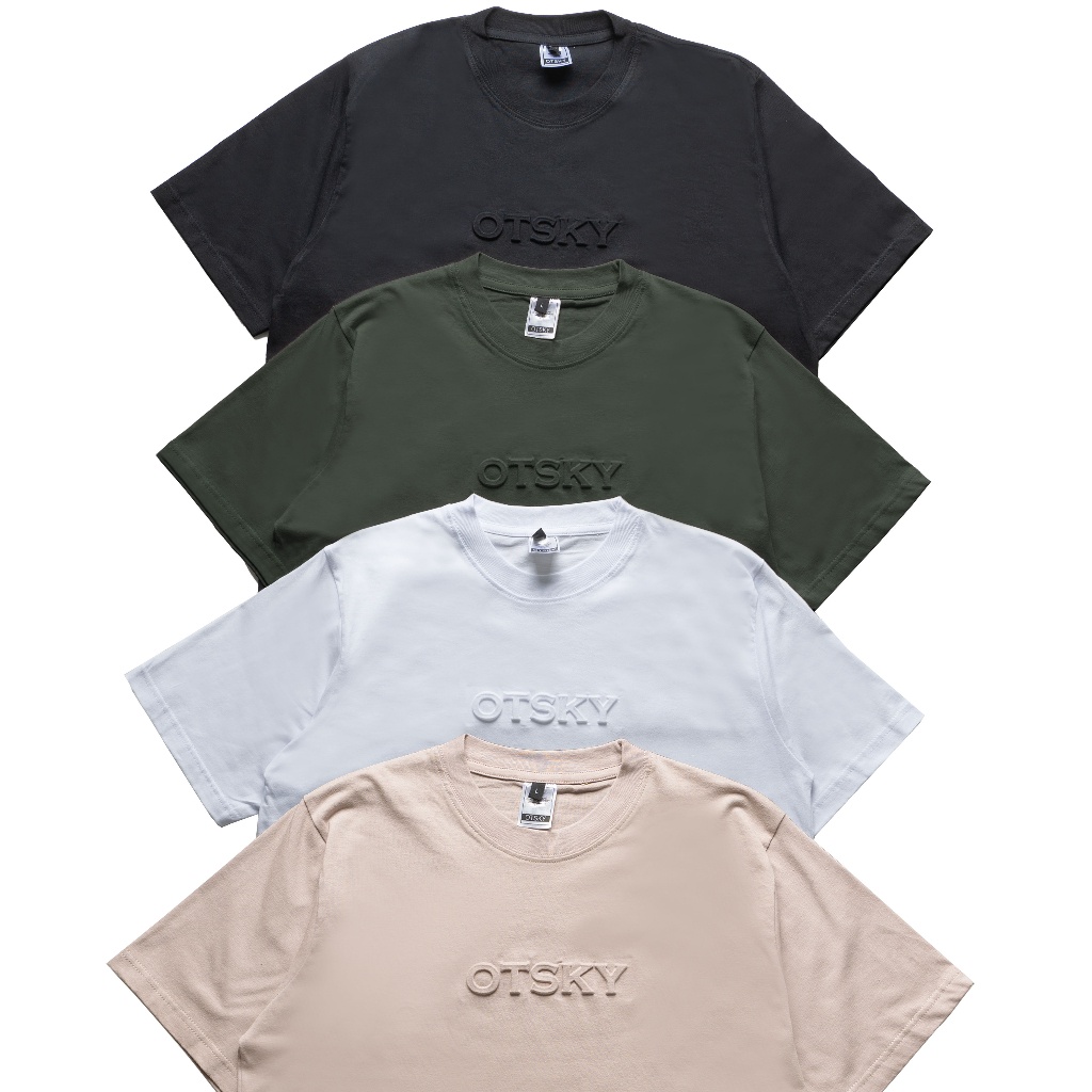 Jual Otsky Kaos Pria Oversize Tyde Ft Embose Cotton Combed 24s Polos ...