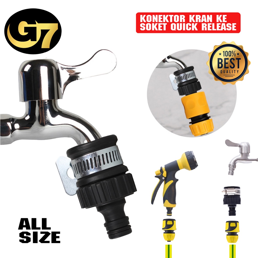 Jual Konektor Kran Ke Selang air Tap Adaptor Keran Quick Release ...