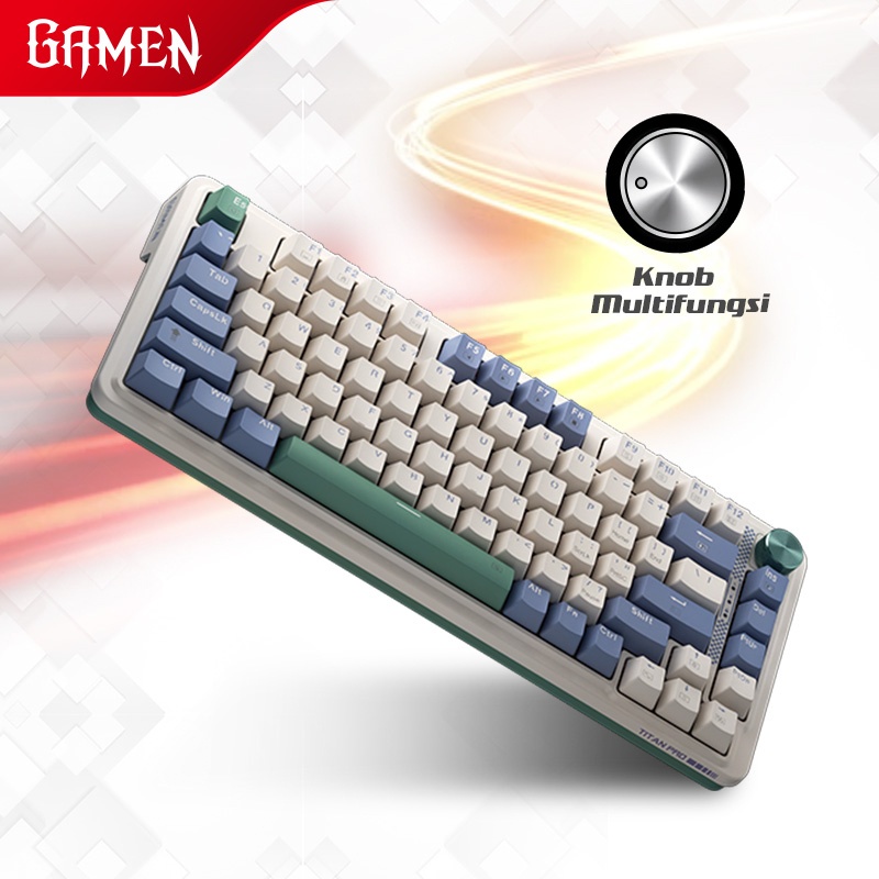 Jual GAMEN Titan Pro Gaming Mechanical Keyboard Linear Switch Gasket ...