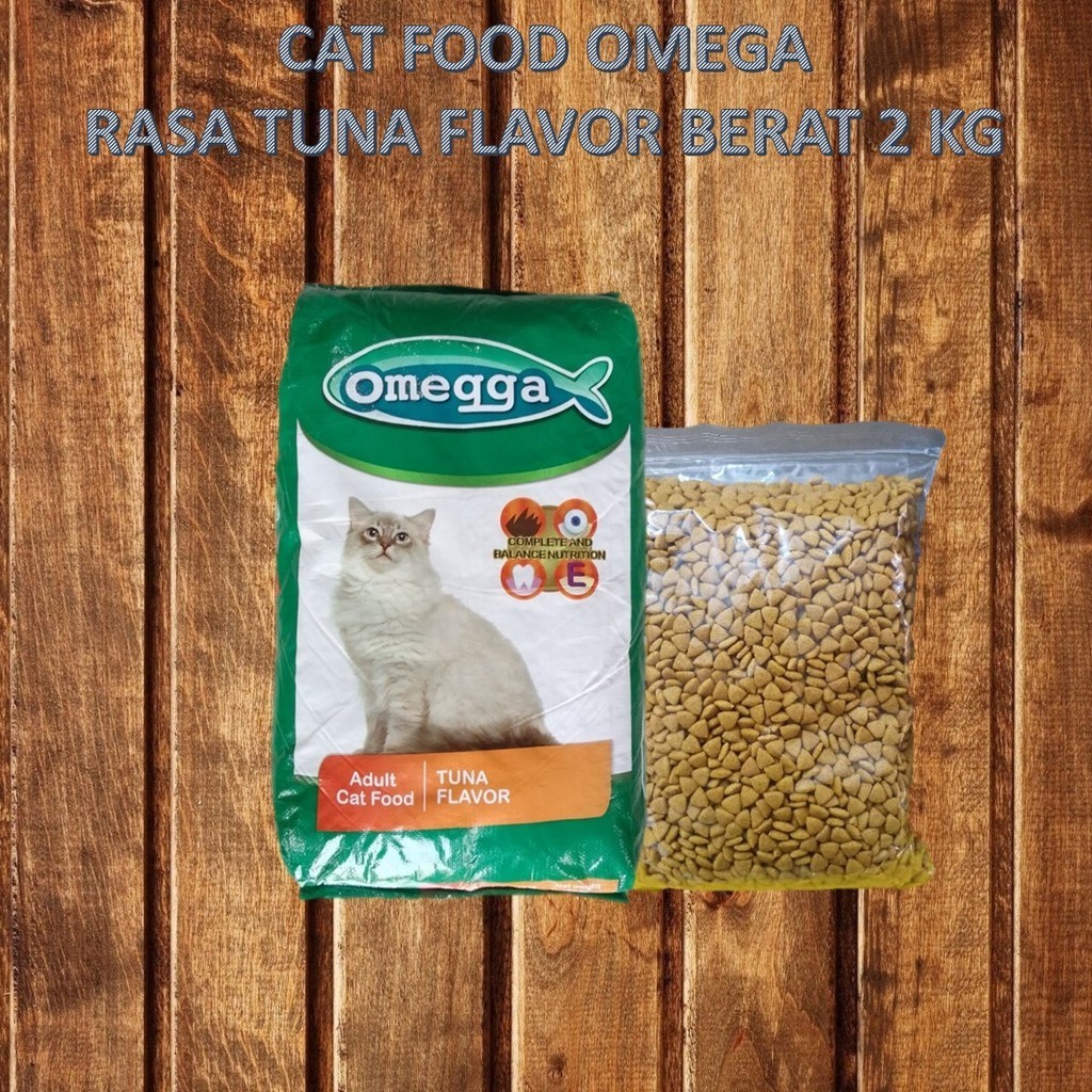 Jual Makanan Kucing Omega Tuna Kemasan 2KG / Omega Cat Tuna Repack 2KG ...