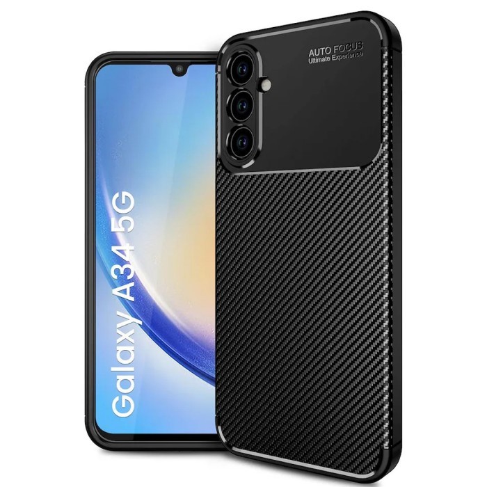 Jual SAMSUNG A14 A24 A34 A54 CASE CARBON AUTOFOCUS SLIM ARMOR PROTECTION - SAM A34 5G #HSAUNW ...