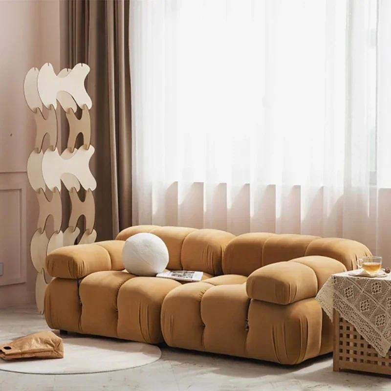 Jual Makeup Makeup Living Room Sofa Nordic Sectional Recliner Lounge ...
