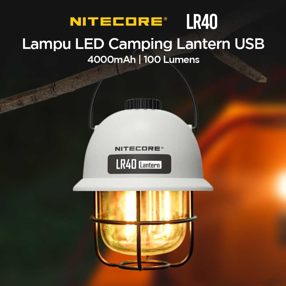 Jual NITECORE Lampu LED Camping Lantern USB 4000mAh 3 Light Sources ...