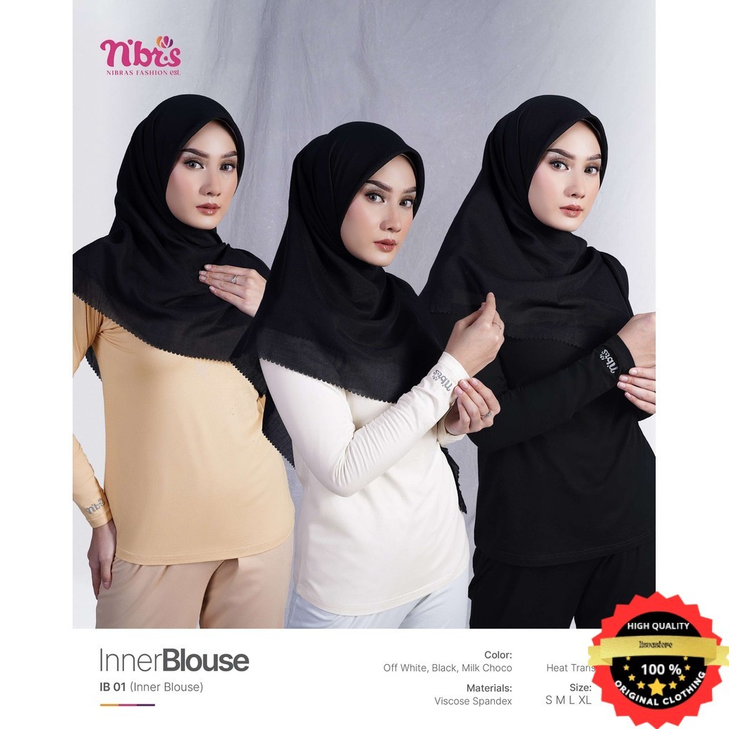 Jual Nibras Inner shirt Premium Bahan Viscose Spandex Ib 01 Manset ...