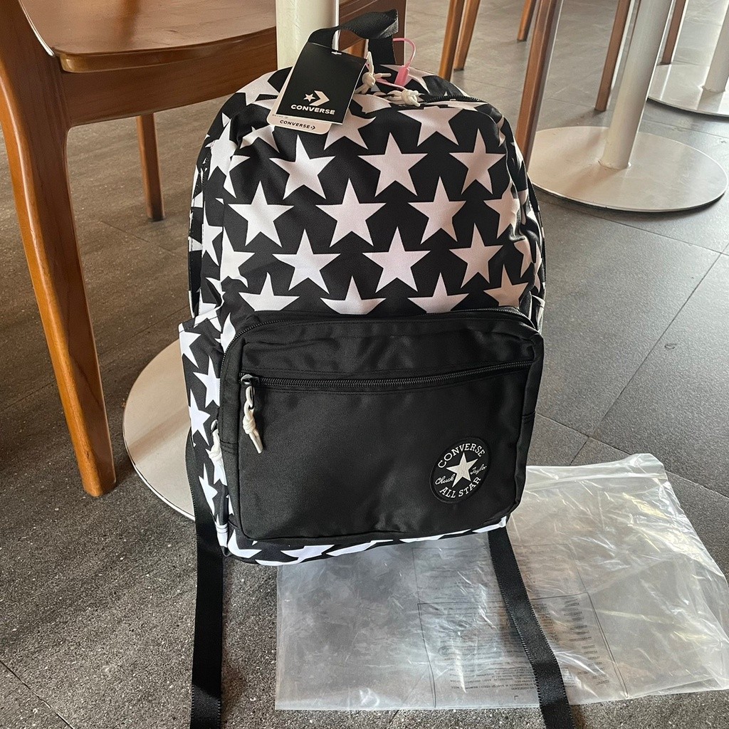 Jual TAS RANSEL CONVERSE ALL STAR MOTIF ORIGINAL BLACK BACKPACK ...