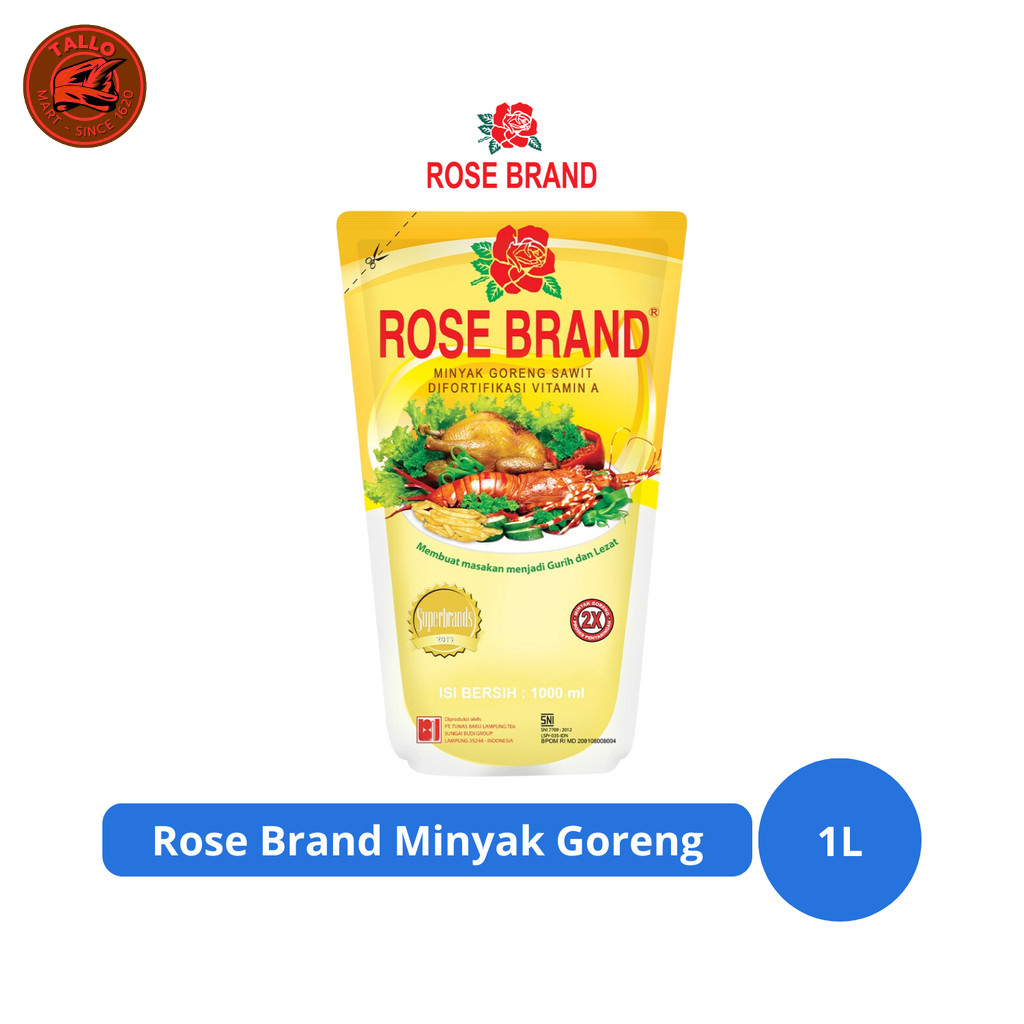 Jual Rose Brand Minyak Goreng Pouch 1L | Shopee Indonesia