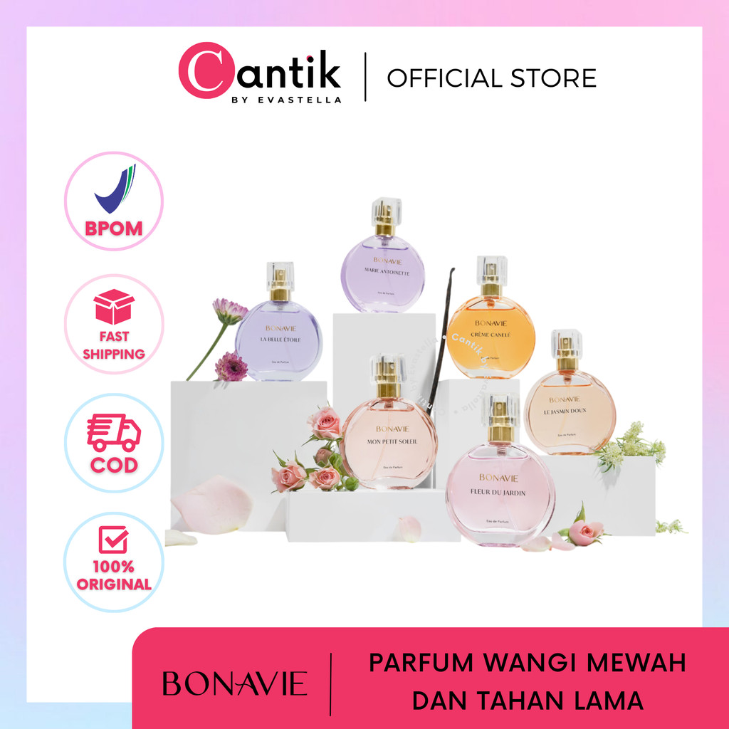 Jual CANTIK - BONAVIE Eau de Parfum 30ml Original - Creme Canele ...