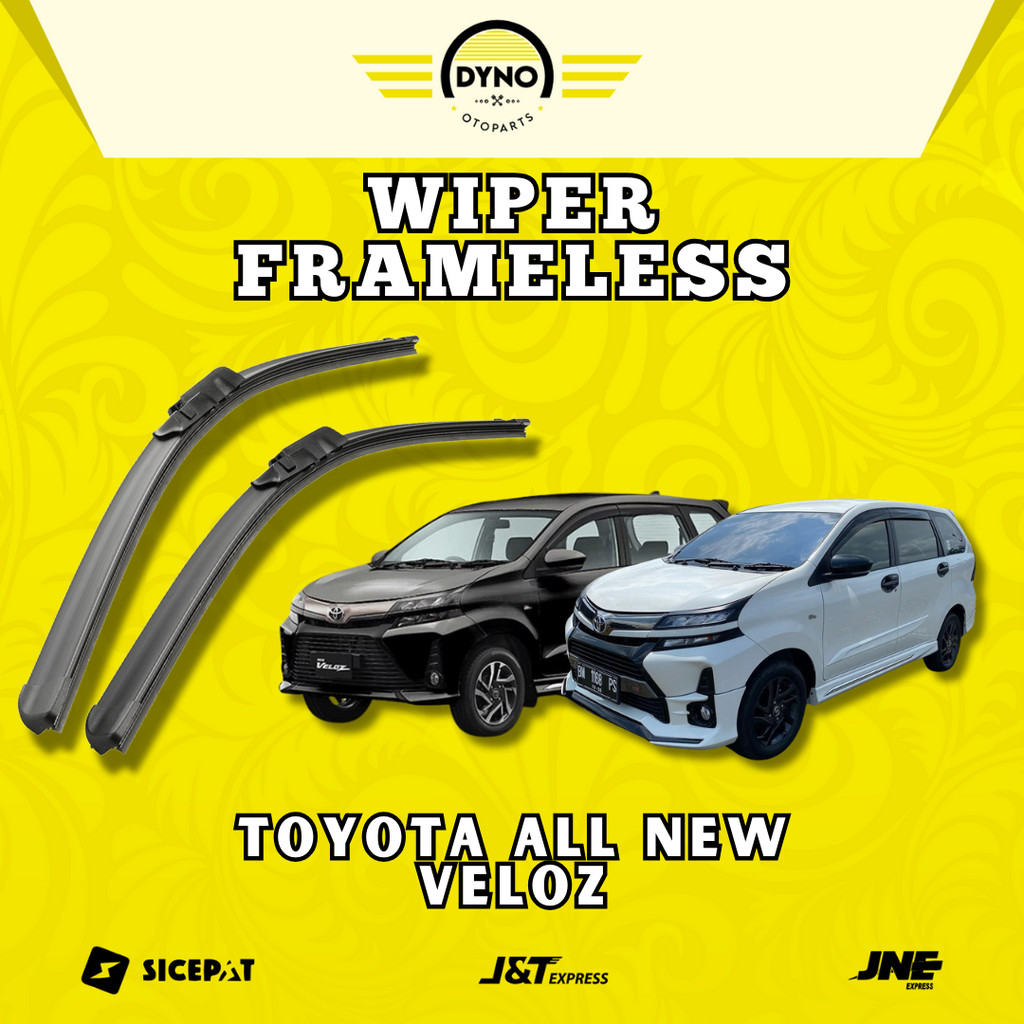 Jual 1 SET (2 PCS) Wiper Mobil - Toyota Avanza Veloz 2021-Sekarang - Model Frameless Soft Kiri ...