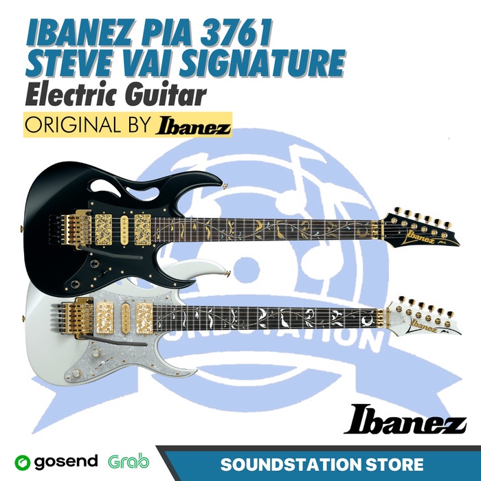 Jual Ibanez PIA 3761 Steve Vai Signature Electric Guitar w/ Case ...