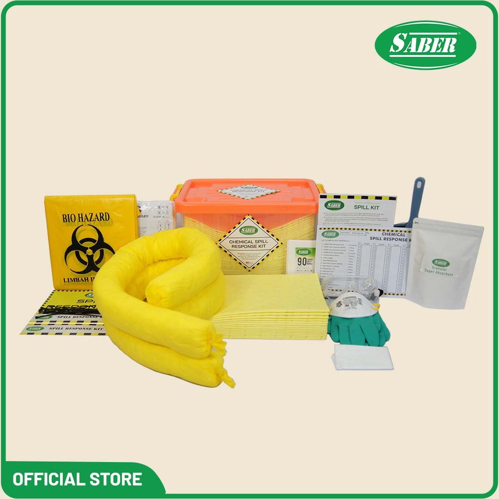 Jual SABER CHEMICAL SPILL RESPONSE KIT - CLEAR BOX 20 LITER - SC20-SK ...