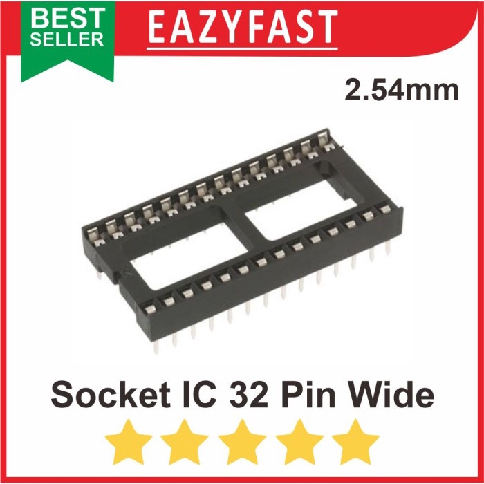 Jual Socket IC 32P 32 P Pin Kaki DIP Wide Soket Rumah Dudukan Adapter | Shopee Indonesia
