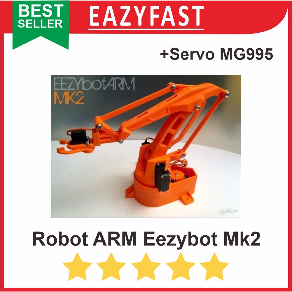Jual Robotic Robot Arm Tangan Lengan Include 4x Servo 55g 4 Dof 3D ...