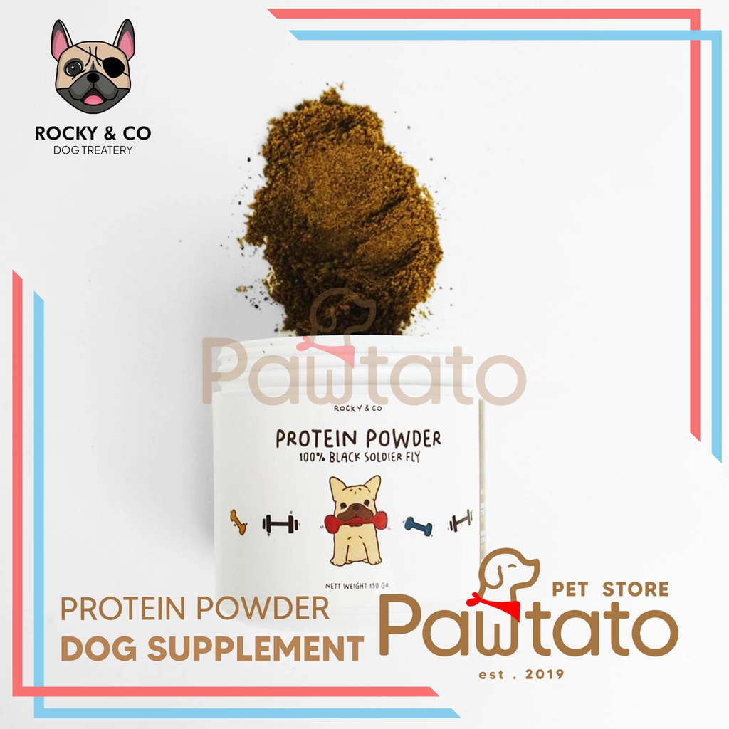 Jual Vitamin Anjing Rocky Co Protein Powder Puppy Dog Food Topper ...