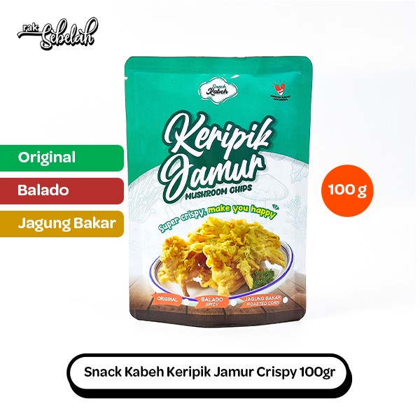 Jual Snack Kabeh Keripik Jamur Krispi 75gr Crispy Mushroom Chips ...