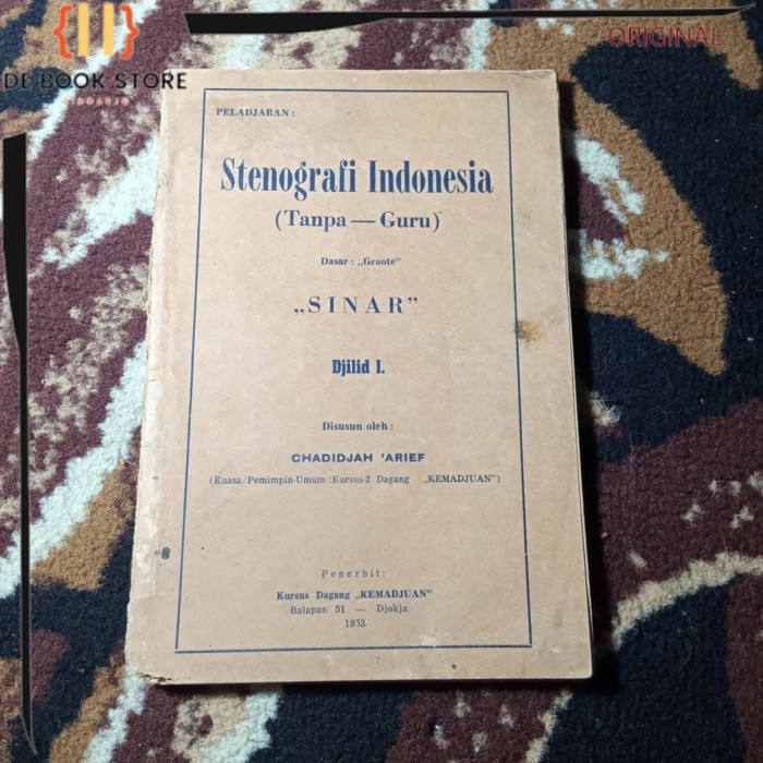 Jual ORIGINAL - Stenografi Indonesia | Shopee Indonesia