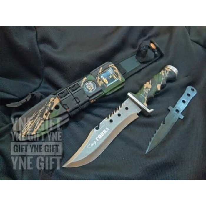 Jual Pisau Sangkur Cobra Loreng Pisau Tentara Pisau Security Satpam | Shopee Indonesia