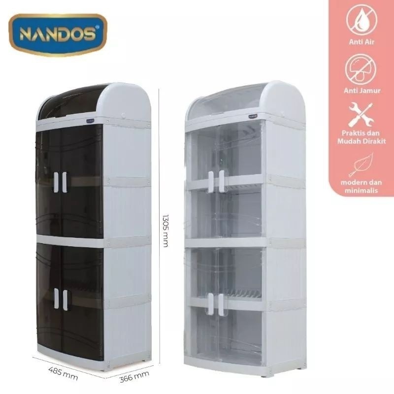 Jual Lemari Piring Transparant 5 Susun / Lemari Piring Kekinian Estetik ...