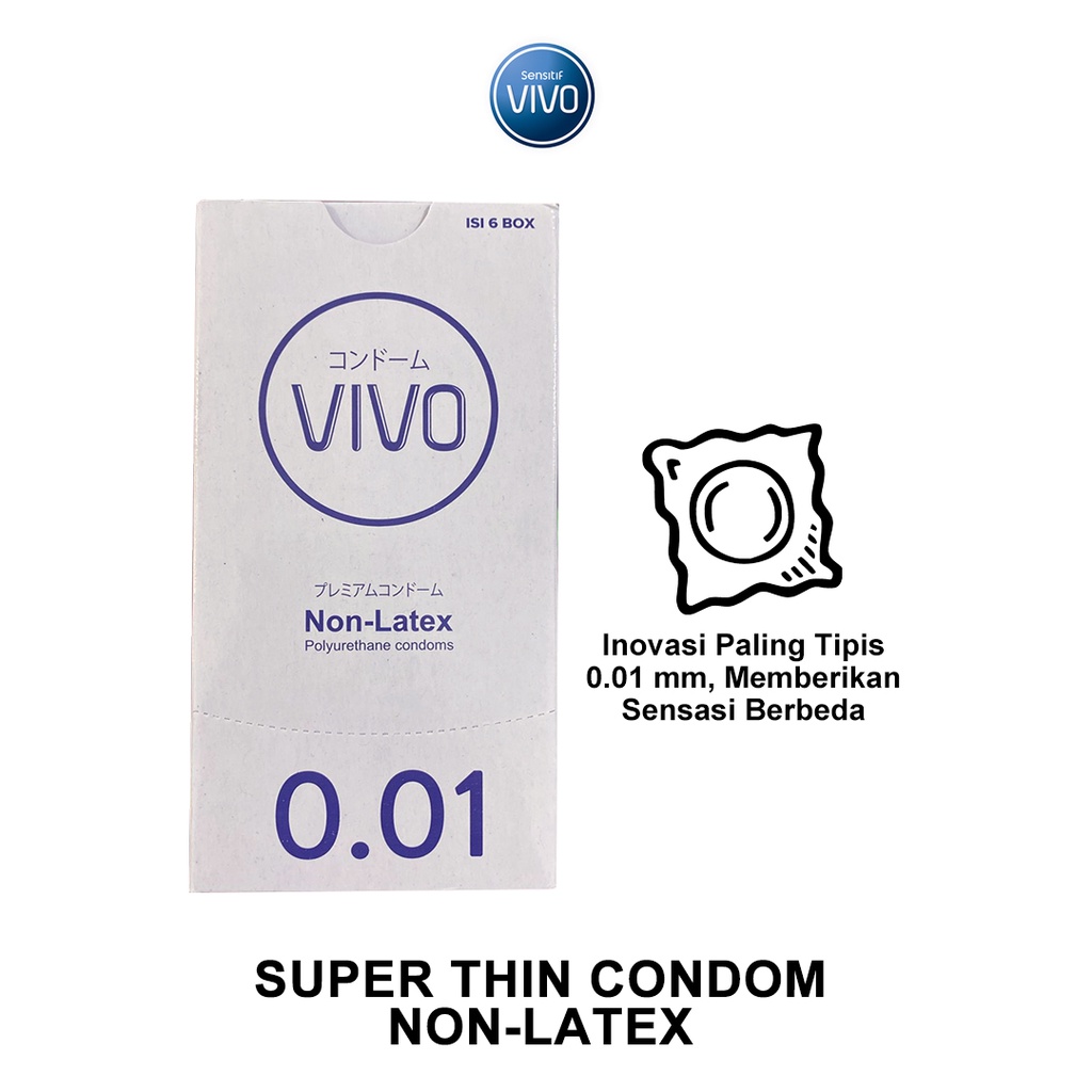 Jual VIVO Condom 0.01 - Kondom Super Tipis | Alat Kontrasepsi | Shopee ...