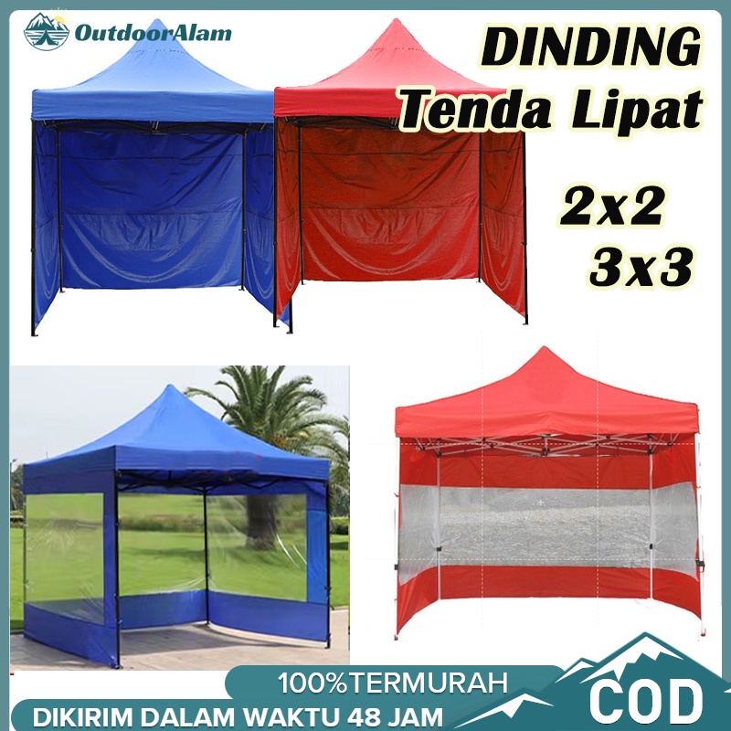 Jual Dinding Samping Tenda Lipat Kombinasi Mika / Polos (Banyak ukuran) 030 Tenda Jualan Lengkap ...