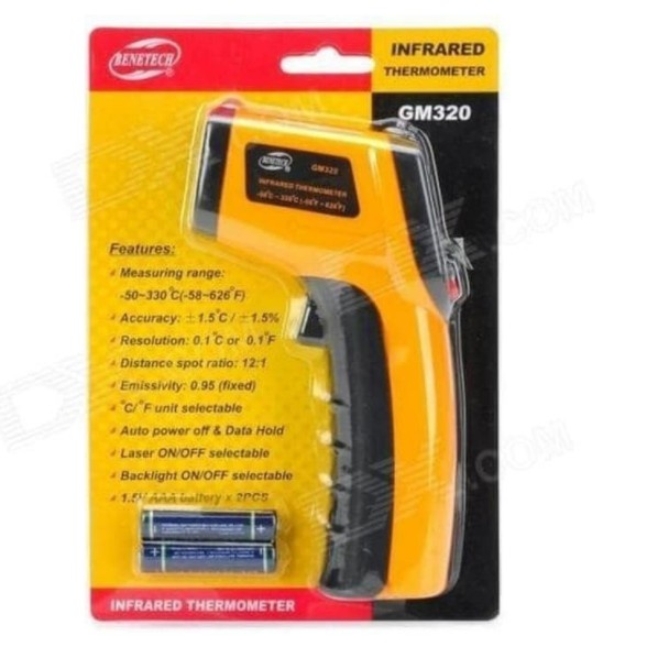 Jual GM320 Thermogun Industri - Termometer Digital Suhu Ekstrim Tembak ...