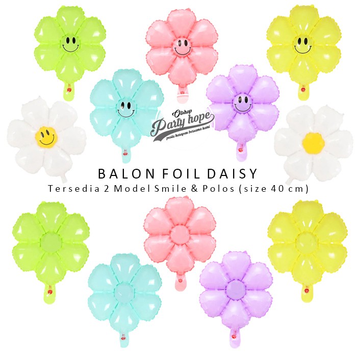 Jual Balon Foil Bunga daisy Mini / Balon Bunga matahari / Sunflower ...