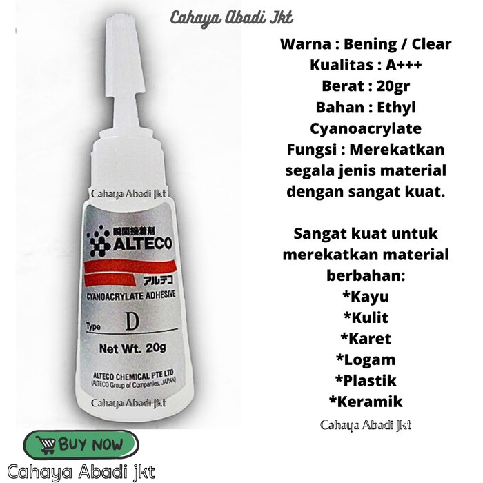 Jual LEM ALTECO SUPER GLUE BOTOL 20GRM | Shopee Indonesia