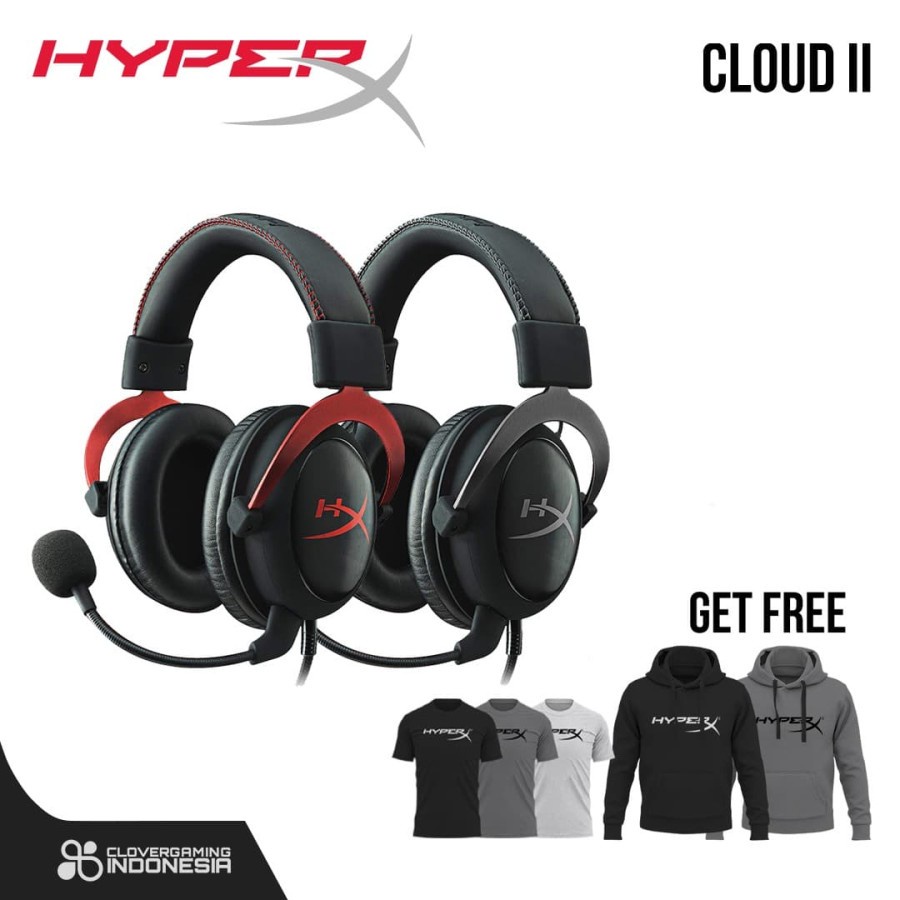 Jual HyperX Cloud II - Grey || Headset Gaming | Shopee Indonesia