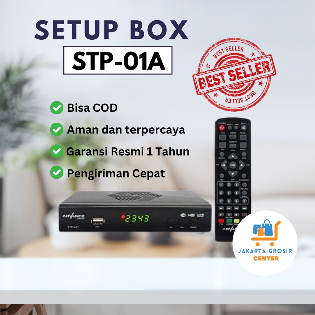 Jual [COD] Advance STP-A01 / STB A01 Set Top Box TV Digital Receiver - STB Kabel Adaptor Antena ...