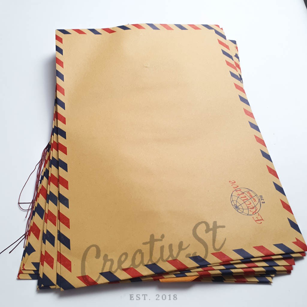 Jual Executive Amplop Coklat Tali Airmail 310 Ukuran Folio 10 Lembar ...