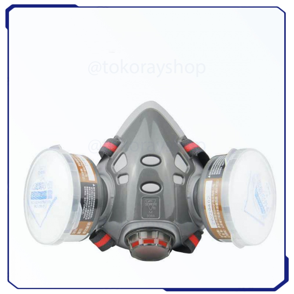 Jual Organic Filter Masker Carbon Respirator Gas Mask 308 KN95 20 PCS ...