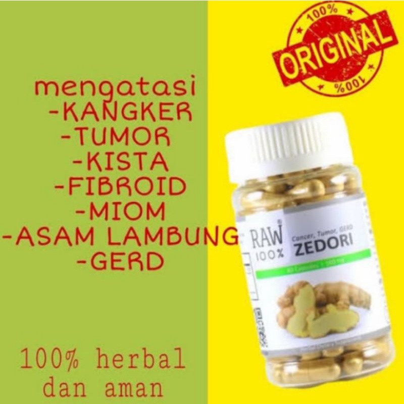 Jual RAW 100 ZEDORI Asli Obat Asam Lambung, Gerd, Kista Tumor Maag ...