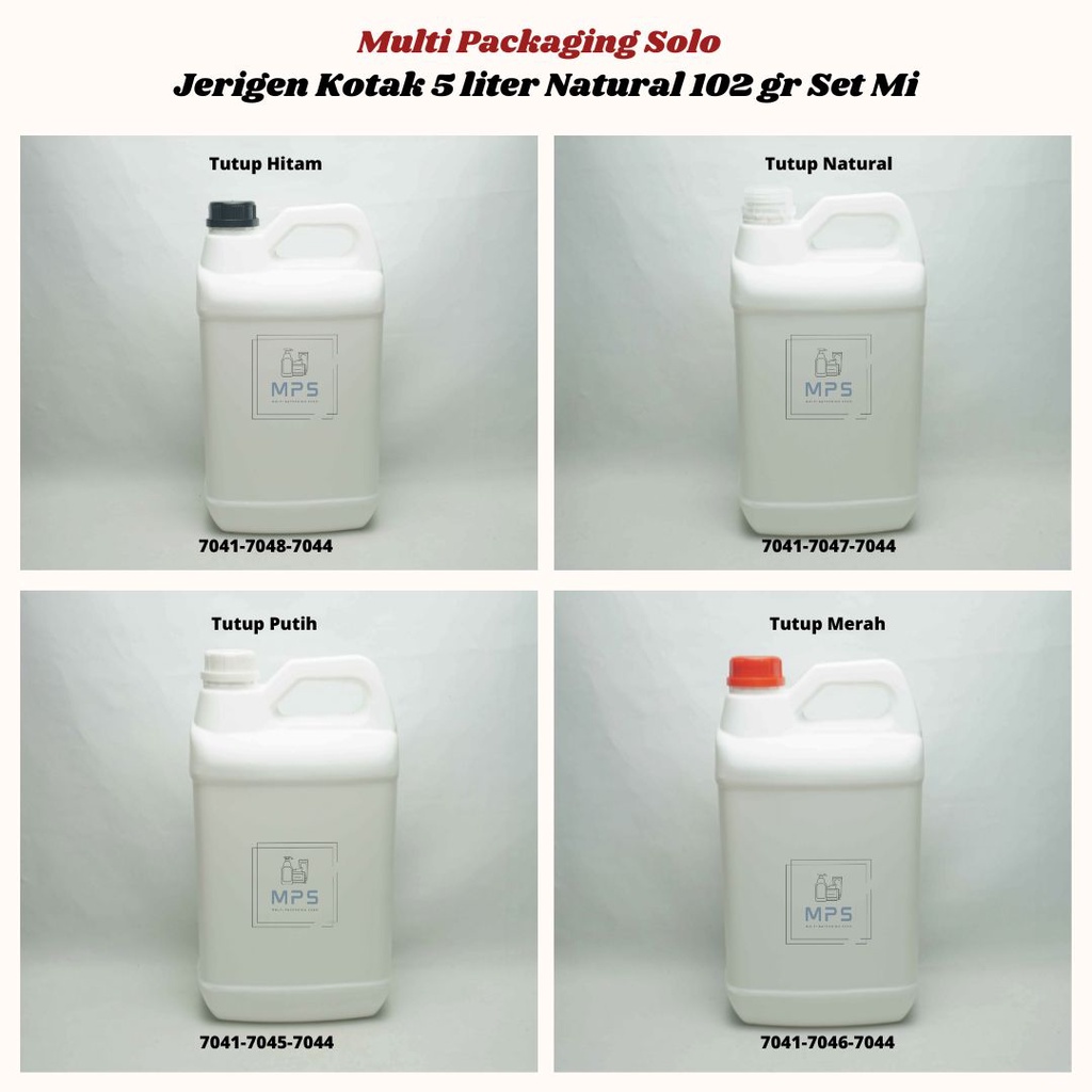 Jual Botol Jerigen 5 L Kotak Dof HDPE Neck 40 Set Mi / Jerigen Hdpe ...