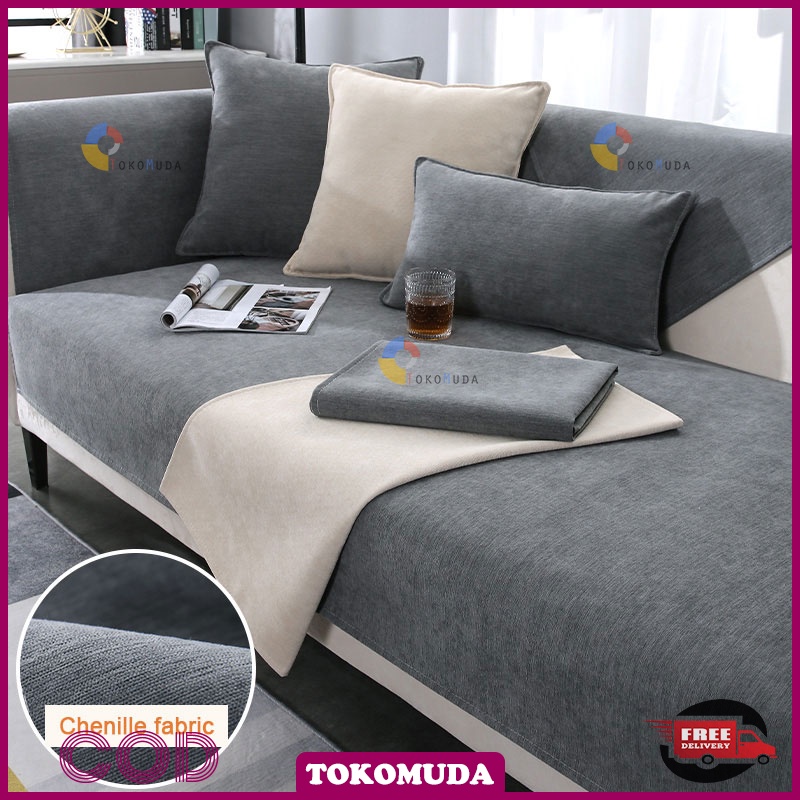 Jual TOKOMUDA COD Sarung Sofa Ruang Tamu 1 2 3 4 L seater Sofa Sudut Minimalis Modern Multi ...