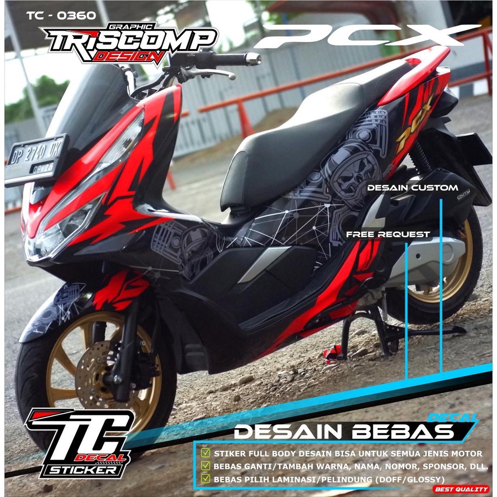 Jual Sticker Motor Decal PCX Full Body Striping PCX 150 List Variasi ...