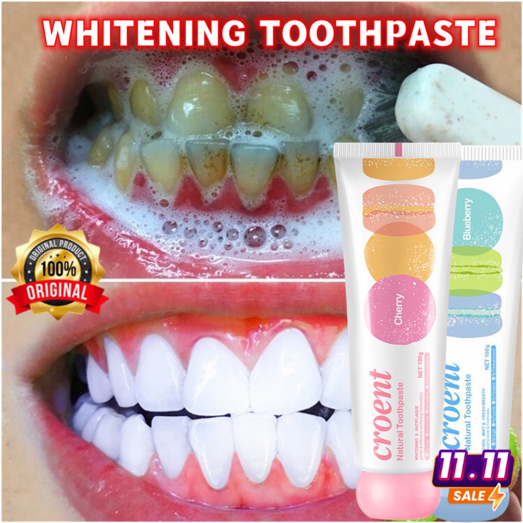 Jual Croent Macaron Pasta Gigi Fruit Whitening Toothpaste 100gr Gigi ...
