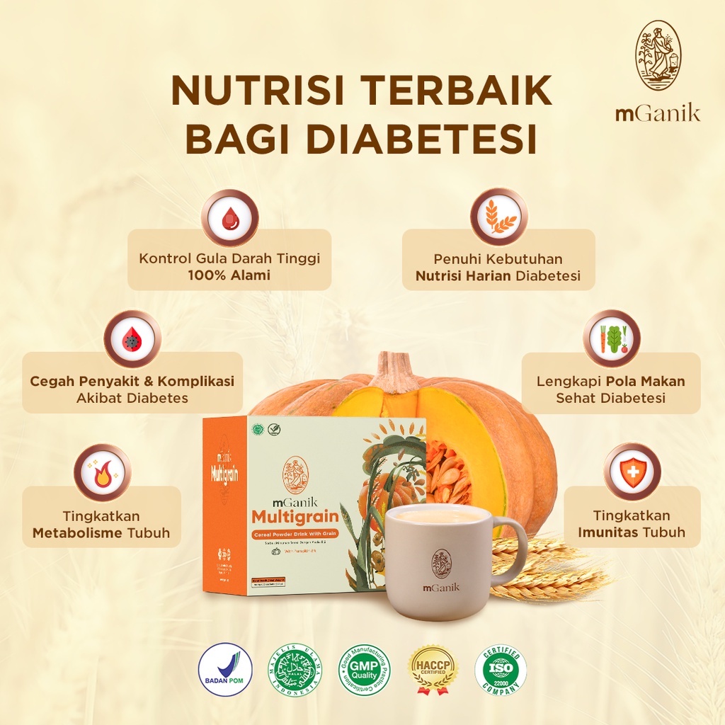 Jual (1 Pcs) mGanik Ecer / m Ganik Multigrain / Mengatasi Gula Darah ...