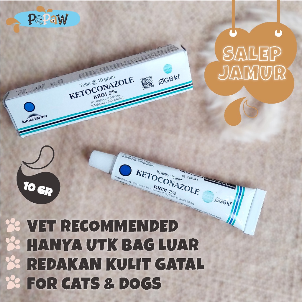 Jual Salep Jamur Kucing Anjing Kelinci Ketoconazole Obat Luka Jamur ...