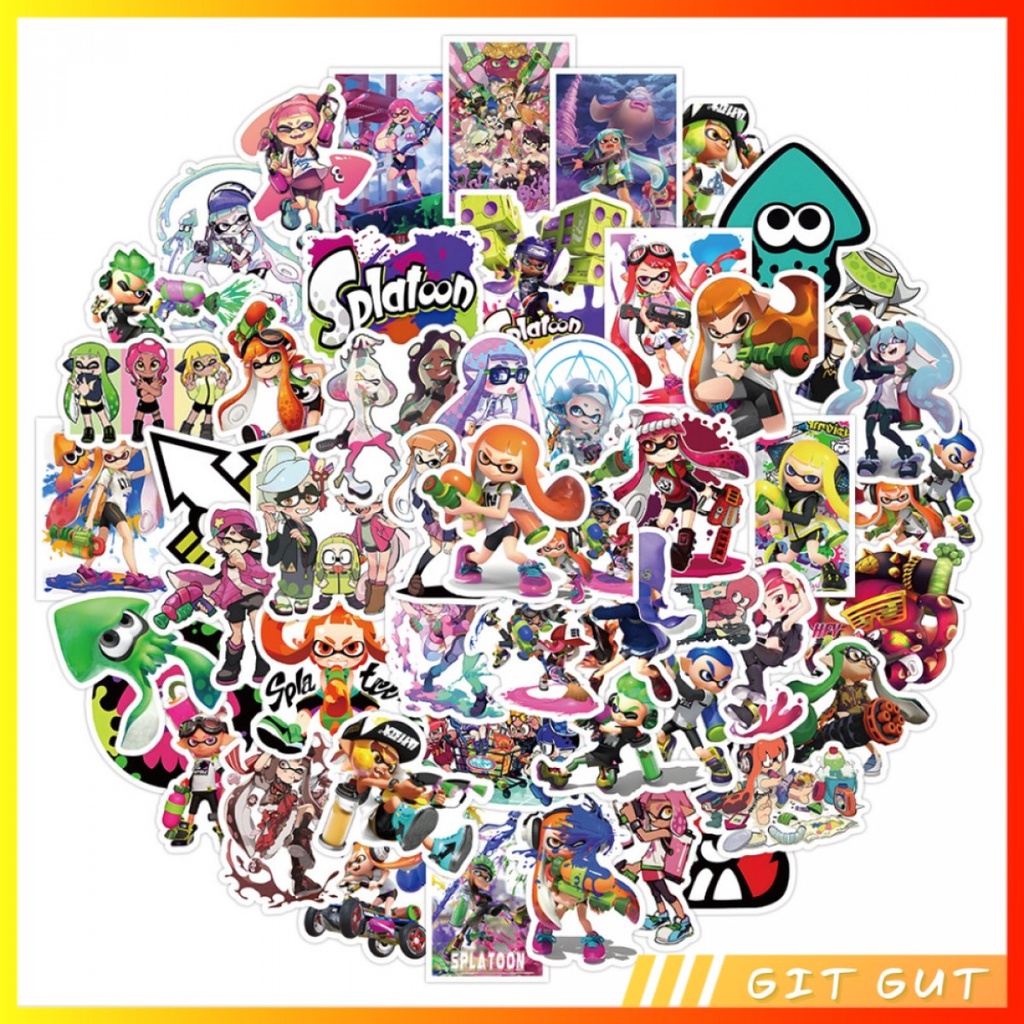 Jual Sticker Pack Stiker Vinyl 50 pcs Splatoon Game | Shopee Indonesia