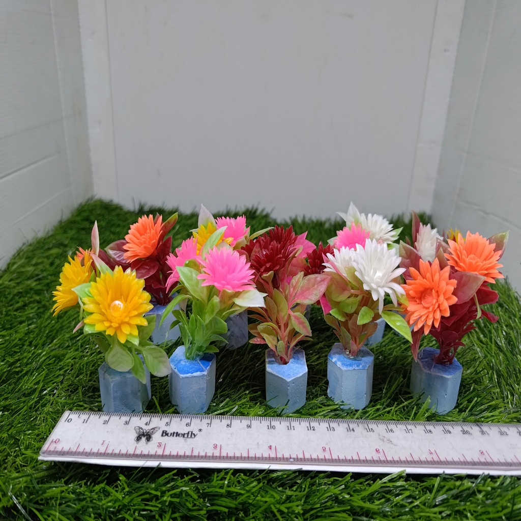 Jual Hiasan Aquarium Aquaspace Tanaman Bunga Plastik Model Bunga Mekar ...