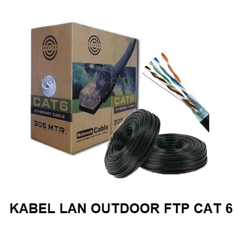 Jual Spectra Kabel FTP STP Outdoor Cat 6 Cat6 Cat 6e Cat6e M | Shopee Indonesia