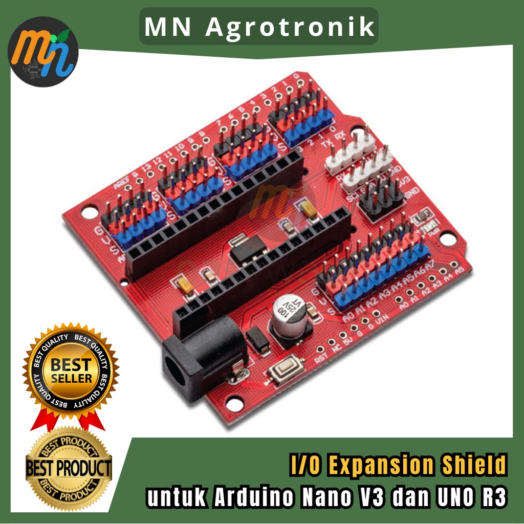 Jual I/O Expansion Shield Nano V3 and Uno R3 Expansion arduino nano uno ...