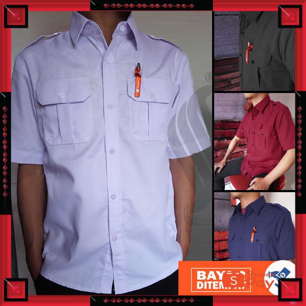 Jual 12.12 SERAGAM SALE / (COD Bayar ditempat) Kemeja PDL /Seragam ...
