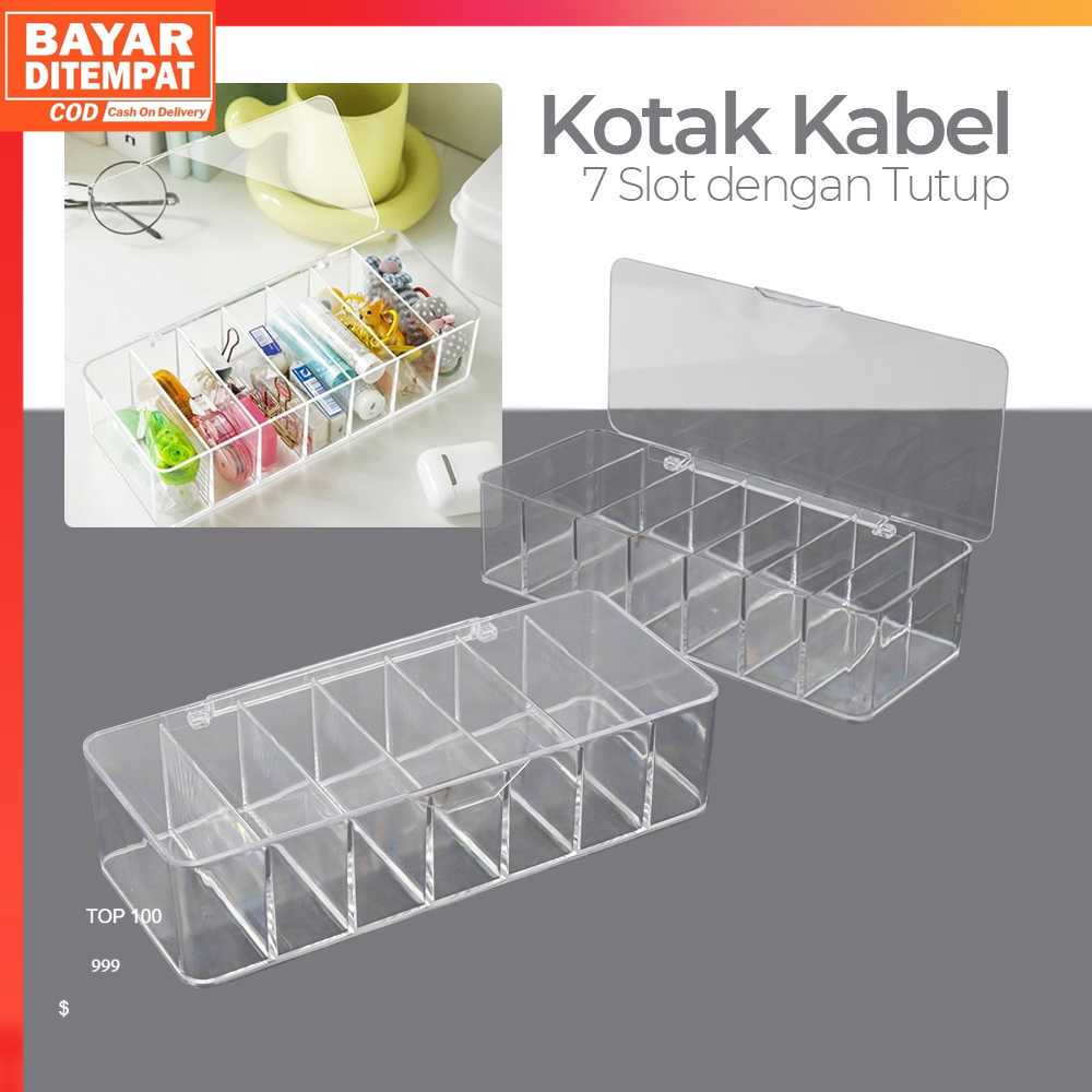 Jual ( 100% ORI ) BNBS Kotak Kabel Organizer Cable Storage Box 7 Slot ...
