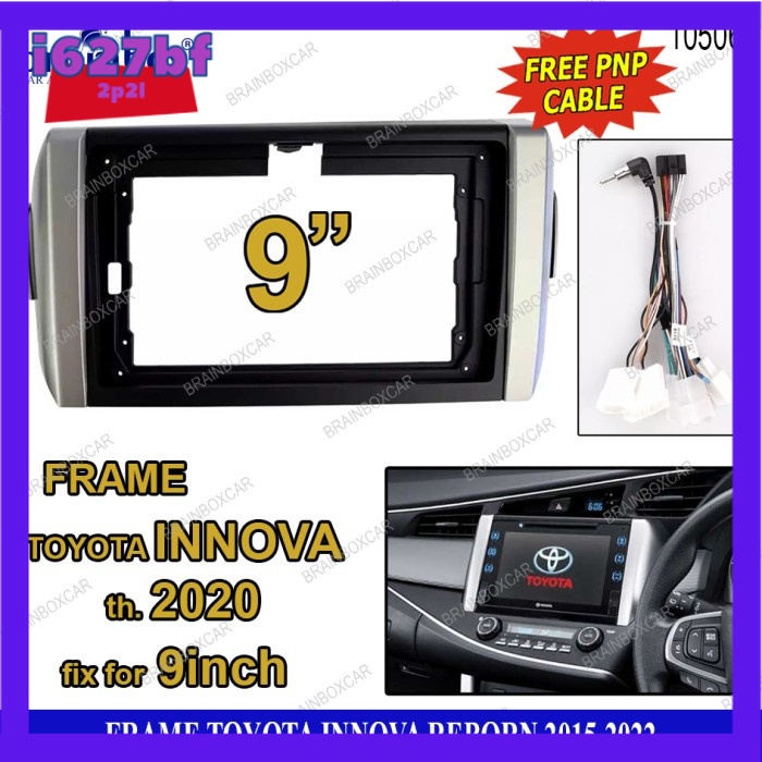 Jual Frame Head Unit Innova 9 Inch Tahun 2020 Bingkai Panel Toyota ...