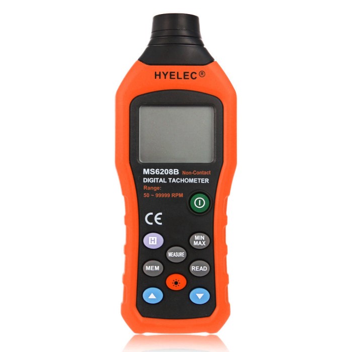 Jual Digital Tachometer RPM Meter non Contact Motor Speed Gauge MS6208B ...