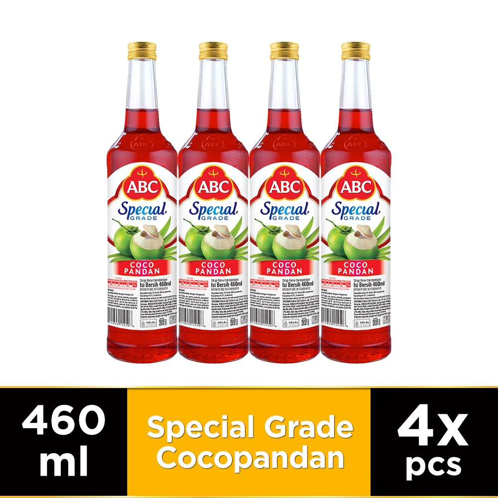 Jual ABC Sirup Special Grade Cocopandan 460 ml - Multi Pack 4 pcs ...