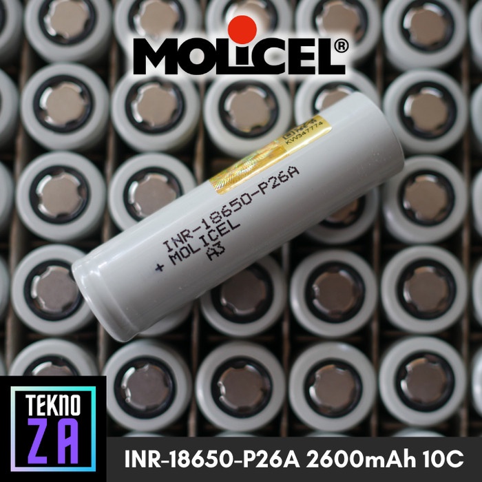 Jual 18650 Li-Ion Battery MOLICEL P26A 2600mAh 10C A3 Grade High Drain | Shopee Indonesia