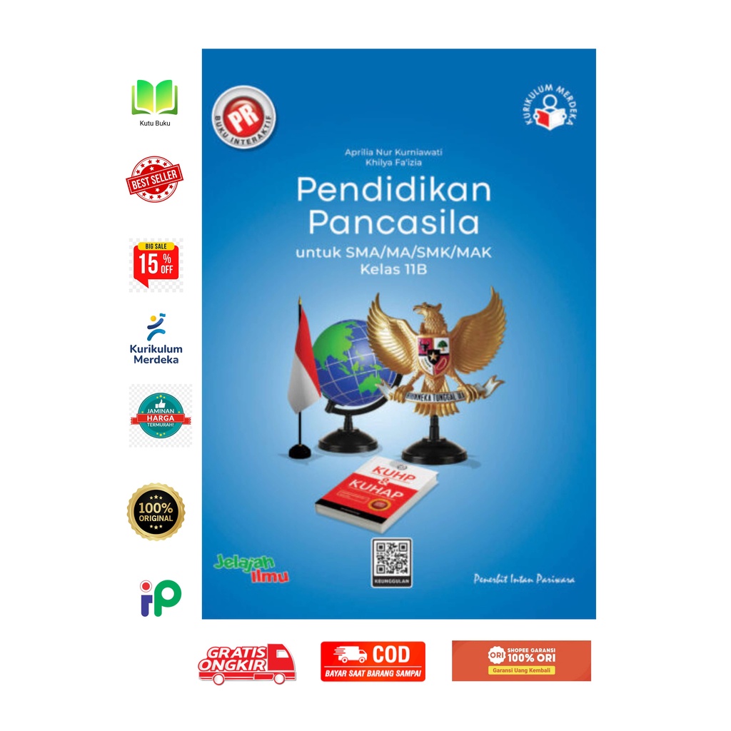 Jual Buku PR/LKS interaktif PPKN SMA Kelas 11 Semester 2 Kurikulum Merdeka Tahun 2024 TERBARU ...