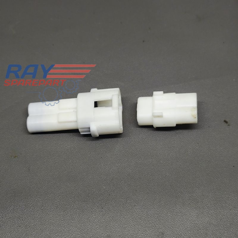 Jual SOCKET MOTOR 2 PIN WATERPROOF ANTI AIR / KONEKTOR KABEL / SOKET ...