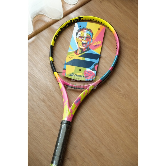Jual Raket Tennis Babolat Pure Aero Rafa Origin 2023 Pink Yellow 290gr | Shopee Indonesia